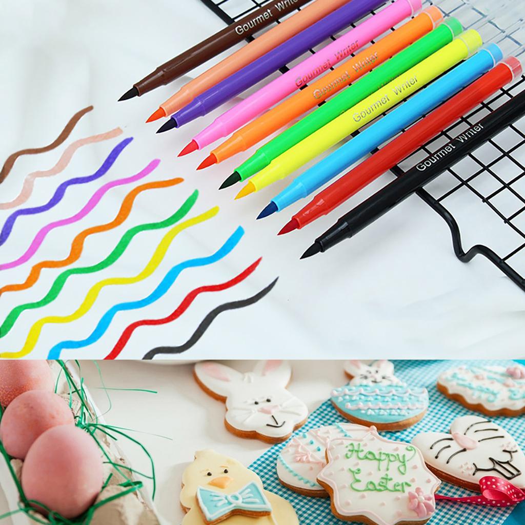 Buy Gel Food Coloring Pen - Edibles Pigment Cookies Drawing Pen 5ml ...