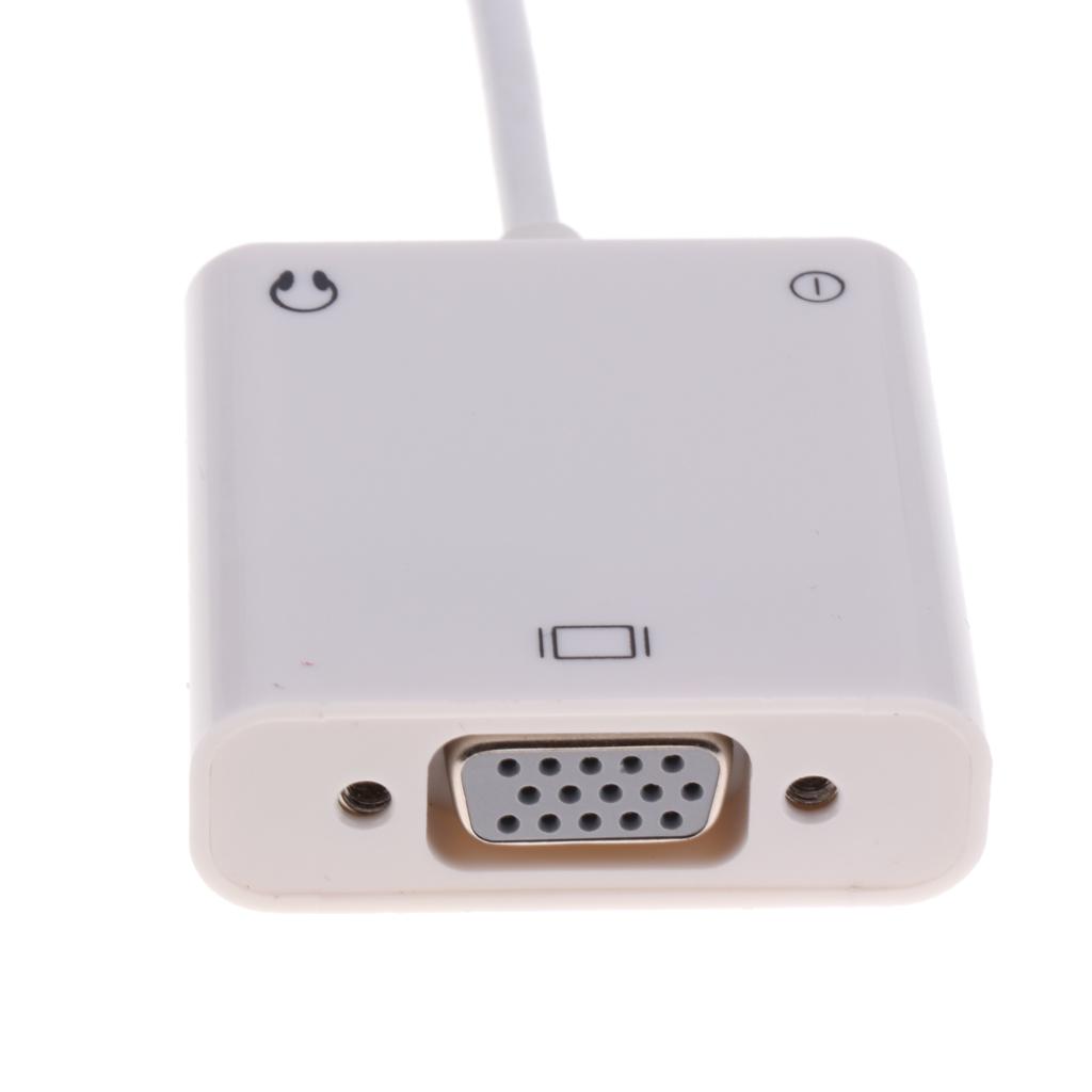 Buy Micro USB To VGA Adapter Audio Converter Male Female& Type-c ...