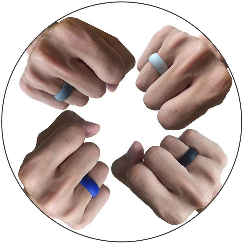 Buy Sport Gym Fashion Gift 3pcs/Set Men Women Unisex Silicone Rings ...