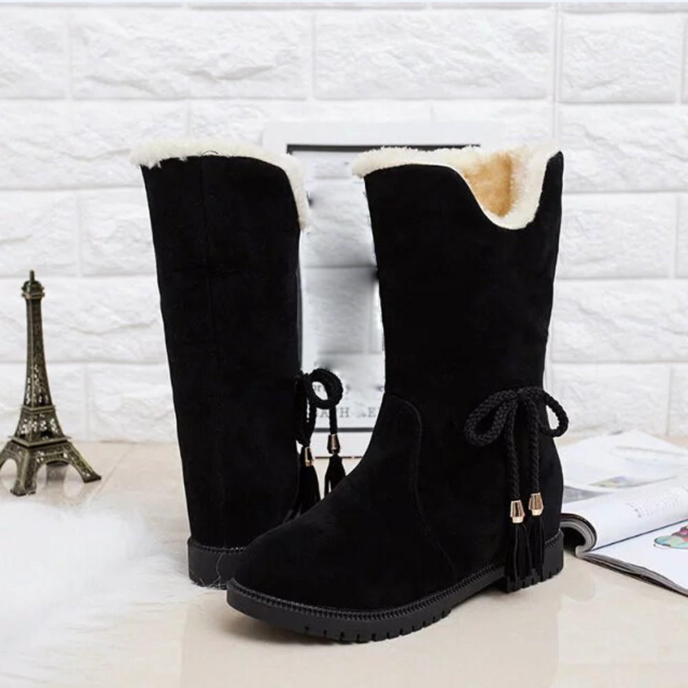 Buy Snow Ankle Women Heels Winter Boots Fashion Shoes at affordable ...