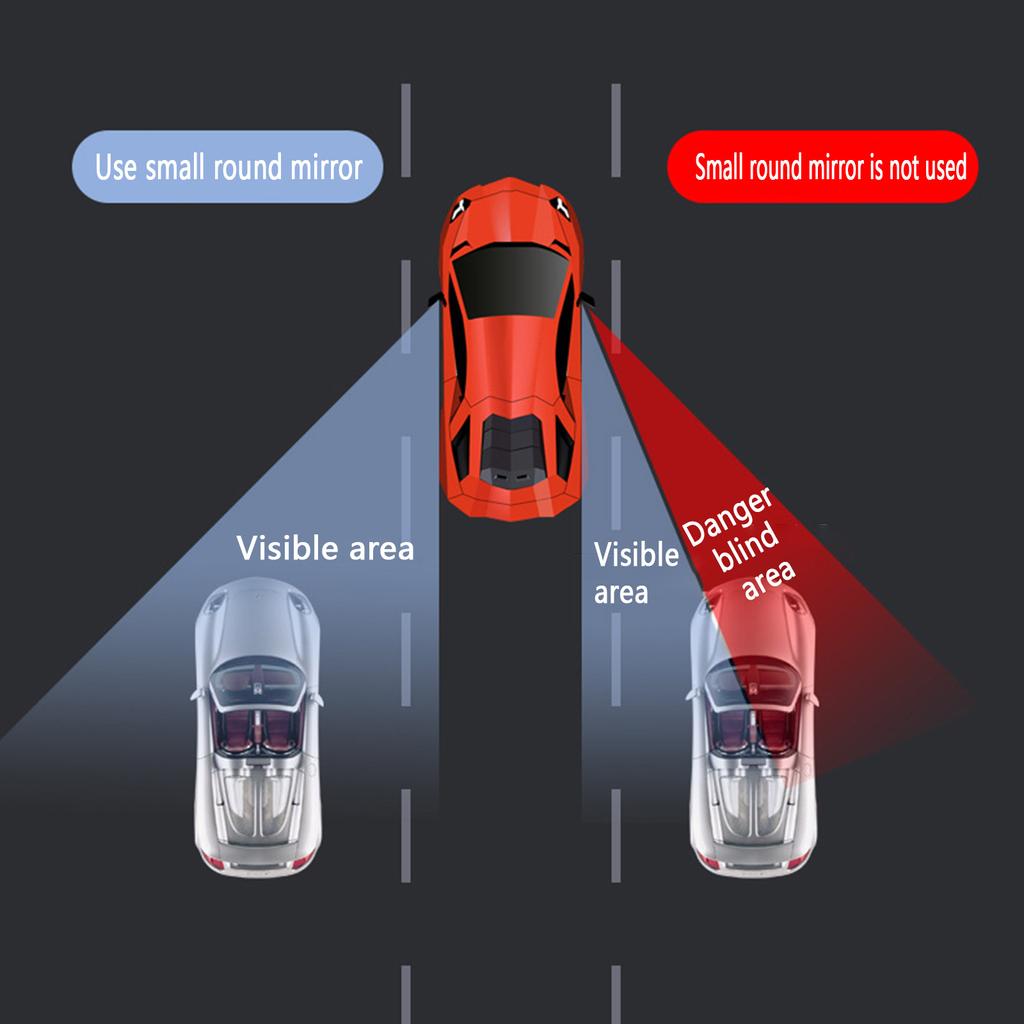 Satın alın Car Blind Spot Reversing Parking Auxiliary Mirror Waterproof ...