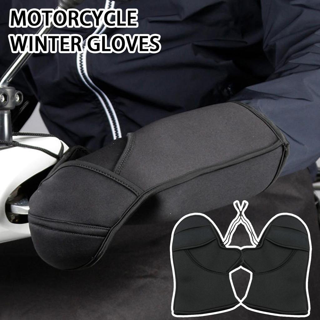 Motorcycle Handlebar Gloves Windproof Warm Winter Grip Hand Vehicles ...