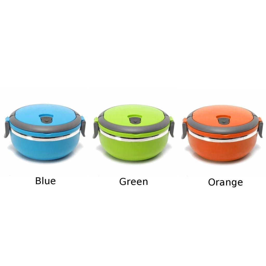 Buy Stainless Steel Round 1 Layer Insulated Food Thermal Containers ...