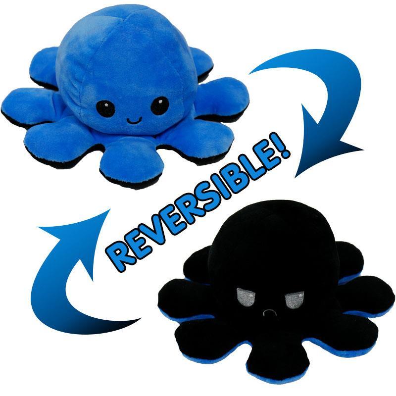 Buy Charm Reversible Flip Octopus Plush Double-Sided Toys Marine Life ...