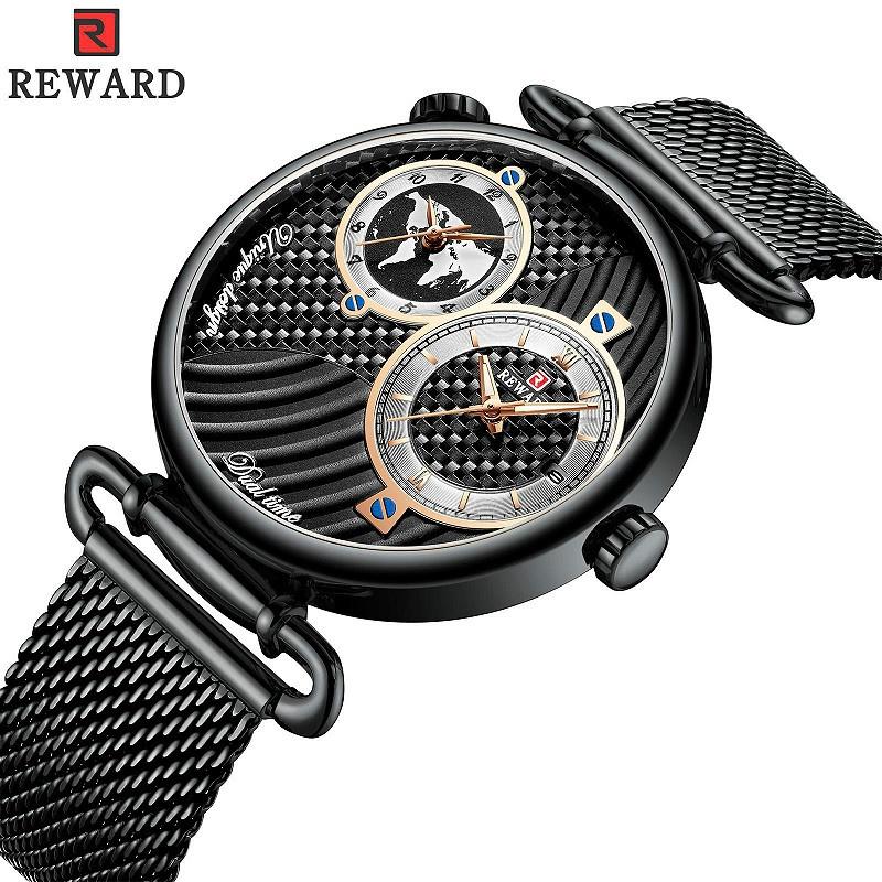 Buy Mens Business Multi-time Zone Watch Waterproof Sports Creative ...