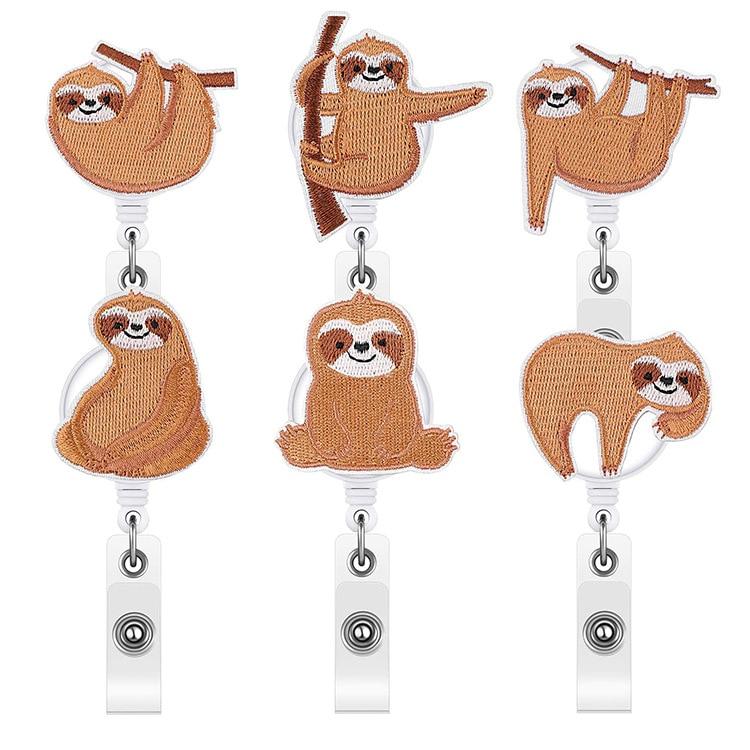 Kaufe Niedliches Tier Faultier Einziehbare Krankenschwester Abzeichen ...