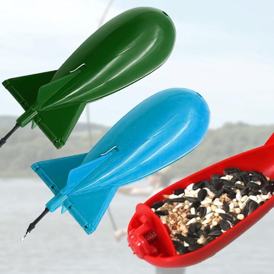 Large Rockets Shape Floating Bait Fishing Feeder Carp Container for ...