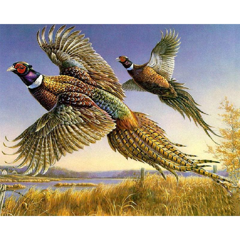Buy Diamond Painting Cross Stitch Pheasant Scenery Embroidery ...