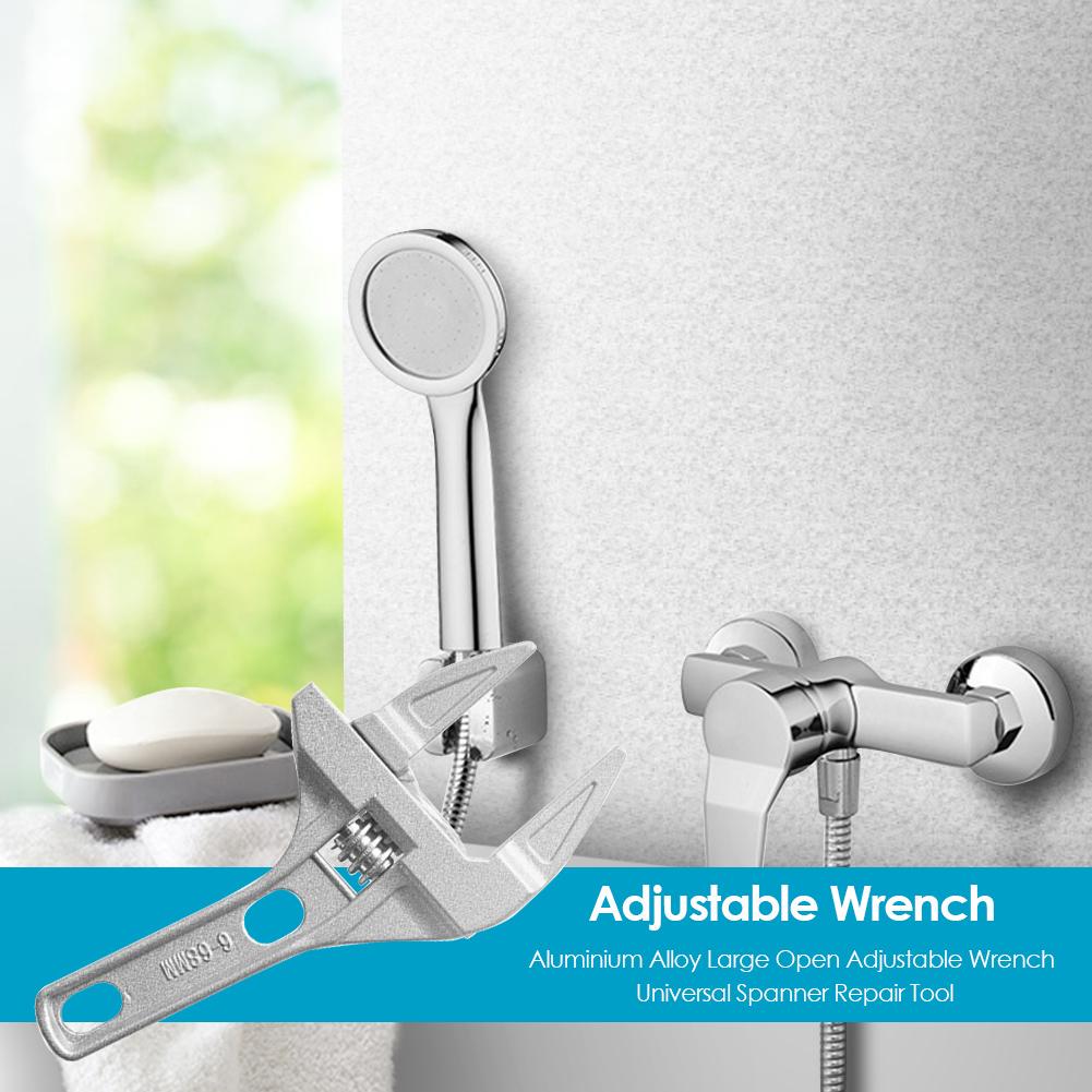 Buy Aluminium Alloy Large Open Adjustable Wrench Universal Spanner ...