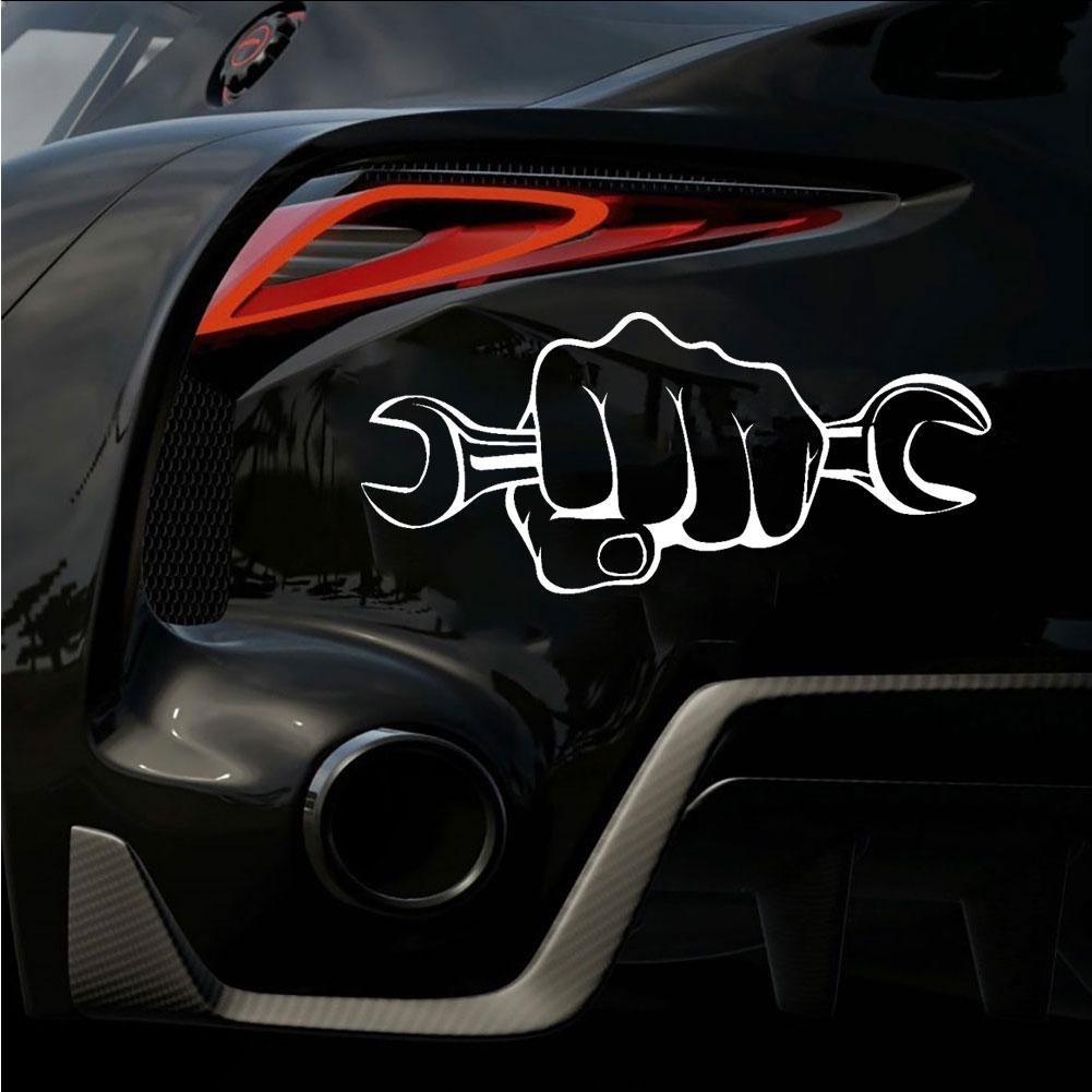 Buy Fashion Self-Adhesive Car Stickers Mechanic Holding A Wrench ...
