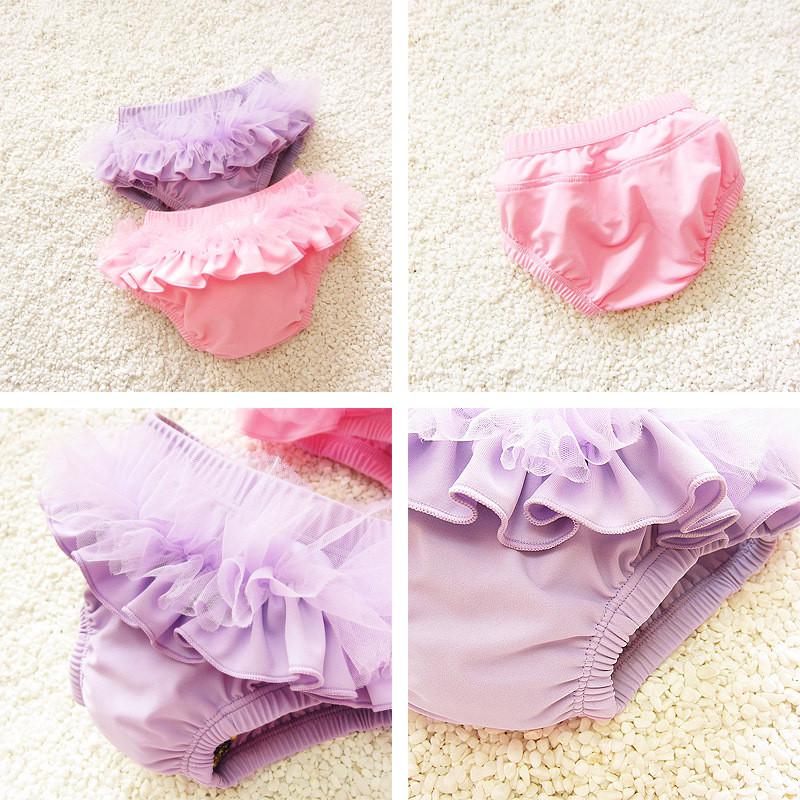 Buy Girls Infant Baby Lace Side Princess Dress Triangle Swim Trunks ...