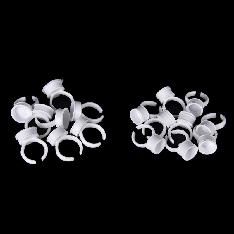 Buy 100Pcs Eyelash Grafting Round Tattoo Finger Ring at affordable ...