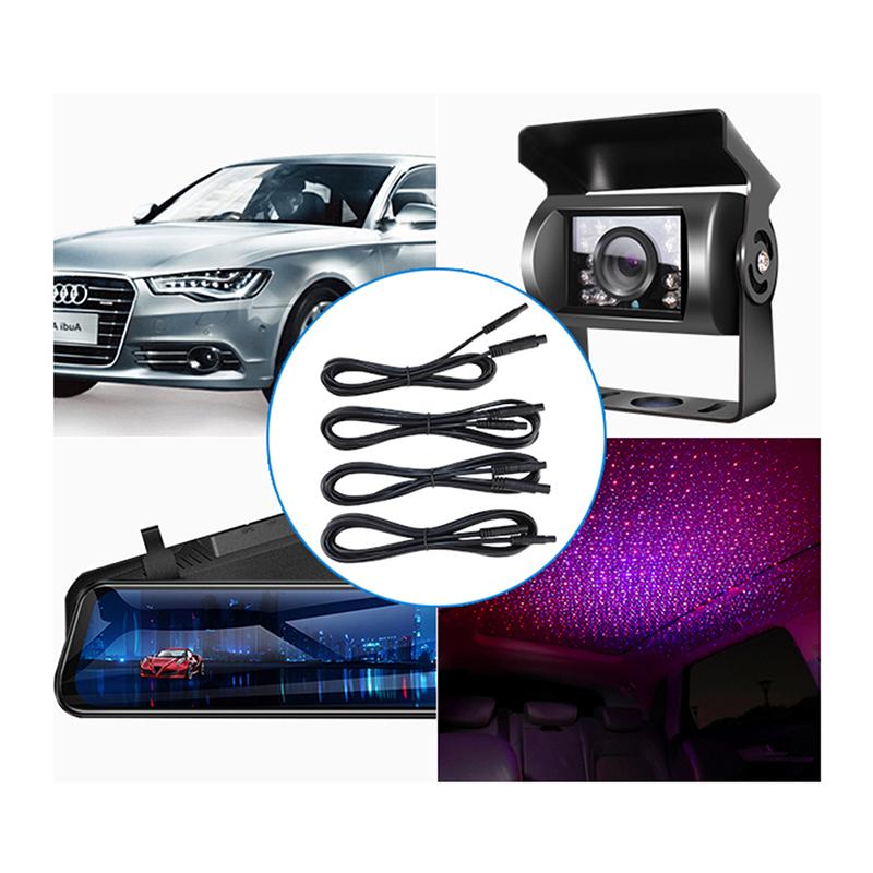 Buy 4/5/6/8Pin Car Rca Reverse Camera Extension Cable Rear View Parking ...