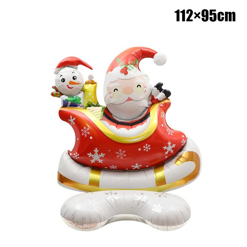 Buy Christmas Foil Balloons Stand By Air Santa Claus Snowman Xmas Tree ...