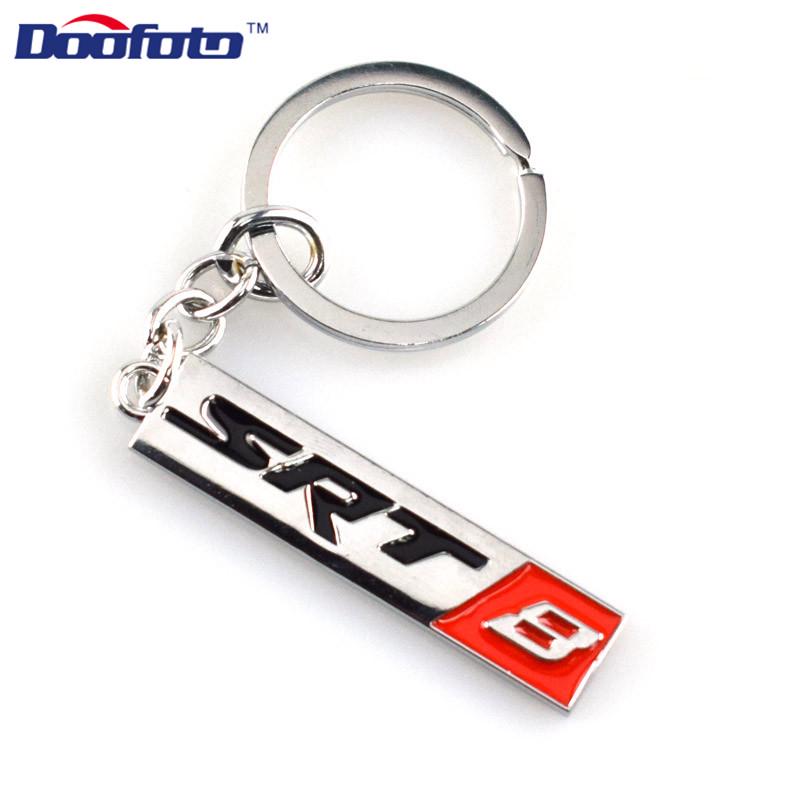 Buy Doofoto Metal Car Key Ring Key Chain Badges Emblem For SRT SRT8 ...