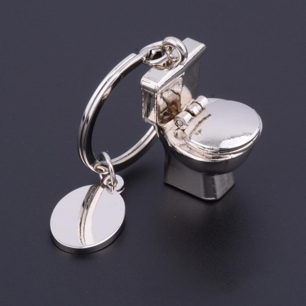 Buy Lovely 3D Toilet Keyrings Creative Mini Keychains Keyfob Gift ...