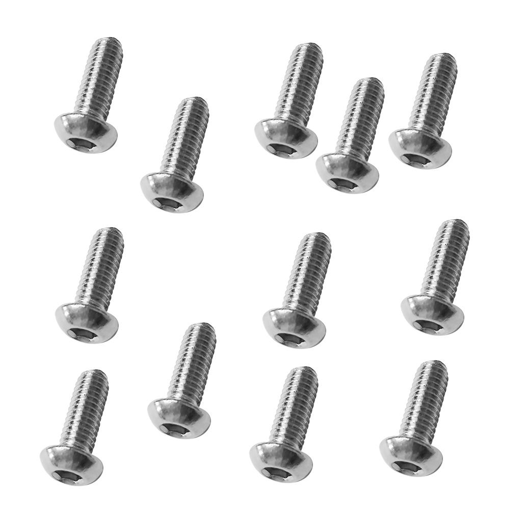 12 Pieces M6 Stainless Steel Hex Socket Cap Bolt Screw Kayak Allen Key ...
