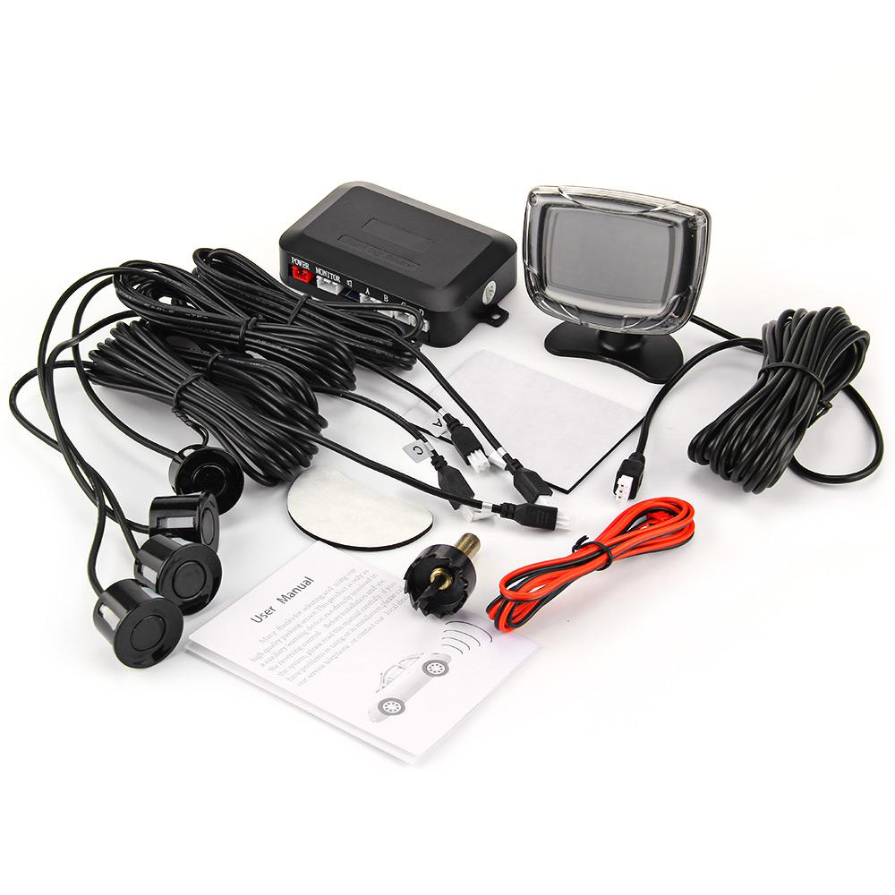 Buy Car Parking Sensor Kit with 4 Sensors 22mm Buzzer LCD Display Car ...