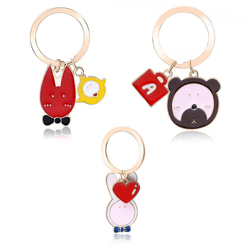 Cheap Japanese Cartoon Cute Bear Cat Rabbit Keychain | Joom