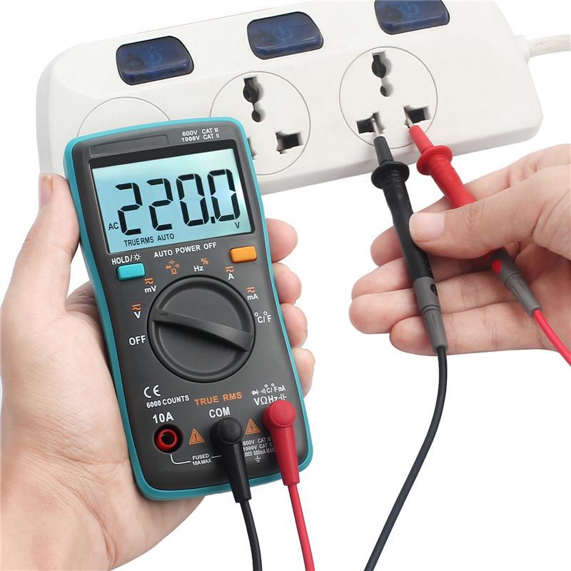 Buy Mini Auto Range Digital Multimeter 6000 Counts TRMS Compact ...