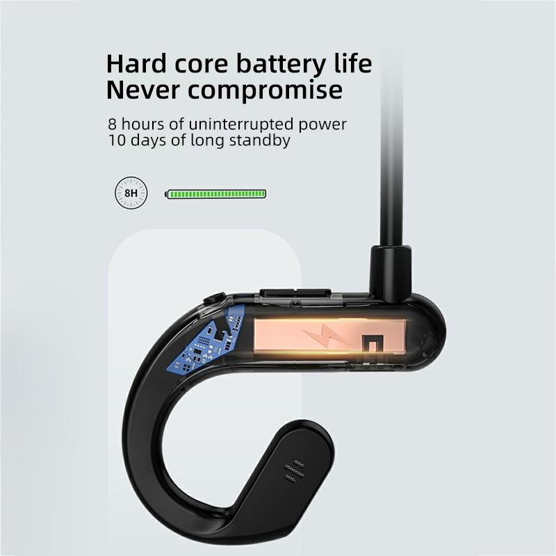Buy Bone Conduction Bluetooth Headset Ear Hook Type Wireless Earphone ...