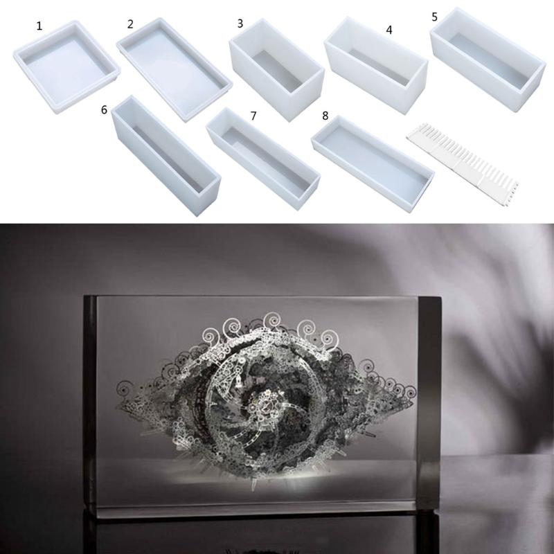 Buy Super Large Rectangular Silicone Molds 3D Rectangle Resin Art Mould ...