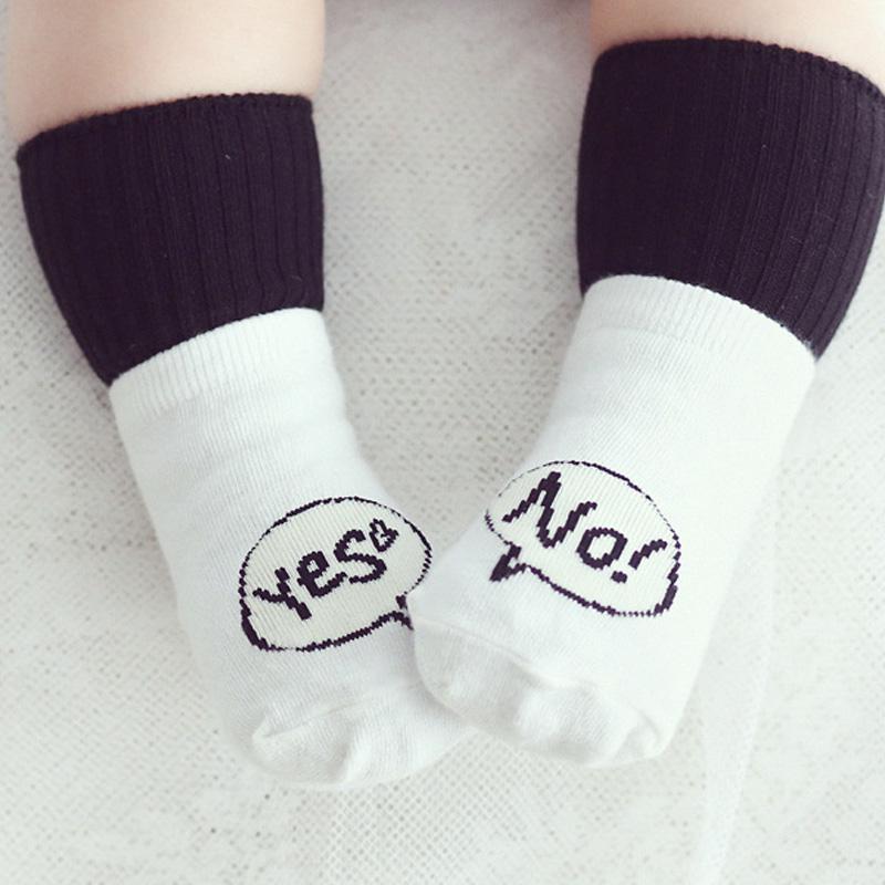 Buy Socks English Alphabet Non Slip YES Baby Children NO Asymmetrical ...