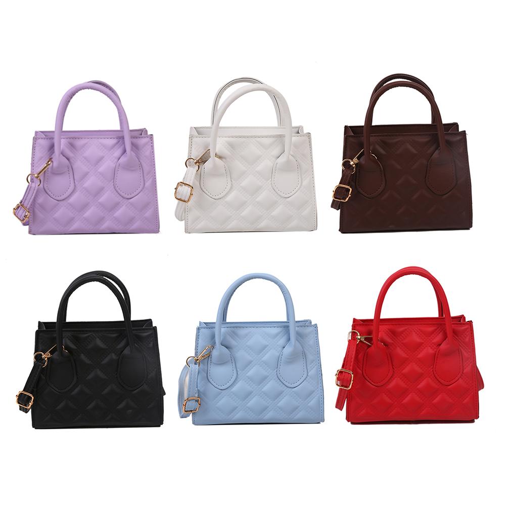 Cheap Women Fashion Lattice Embossing Shoulder Bags Female Leather ...