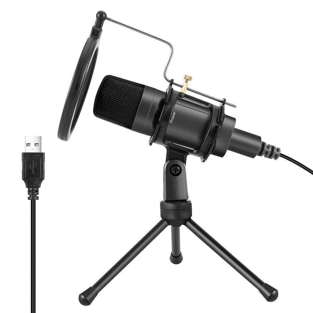 Buy Usb Microphone Computer Pc Desktop Microphone Condenser Mic With ...