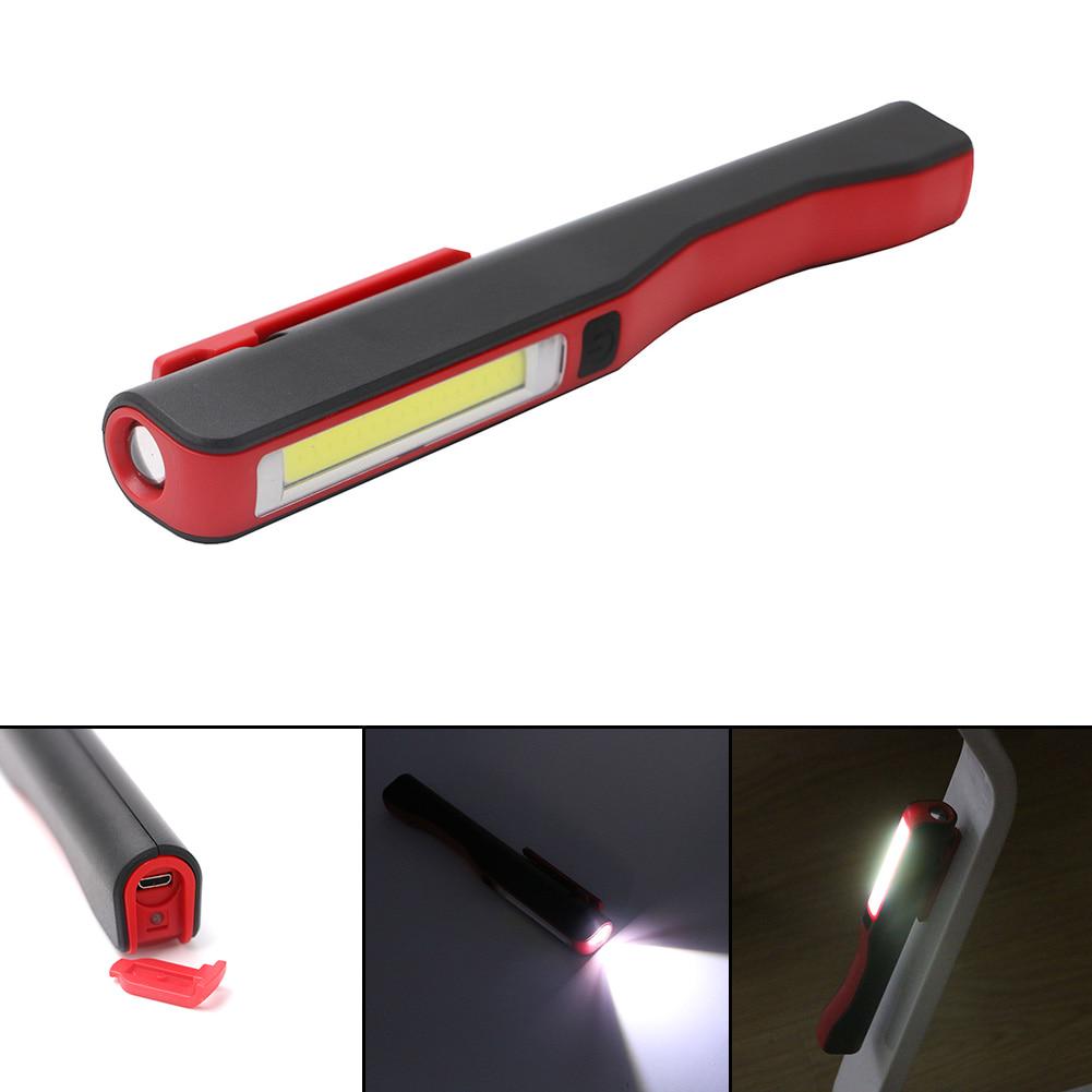 Buy Mini Inspection Lamp COB LED USB Rechargeable Magnetic Pen Clip ...