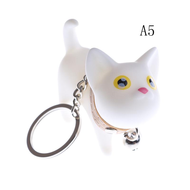 Buy Lovely Cat Kitten Keychain Phone Handbag Keyring Bell Toy Lover Key ...