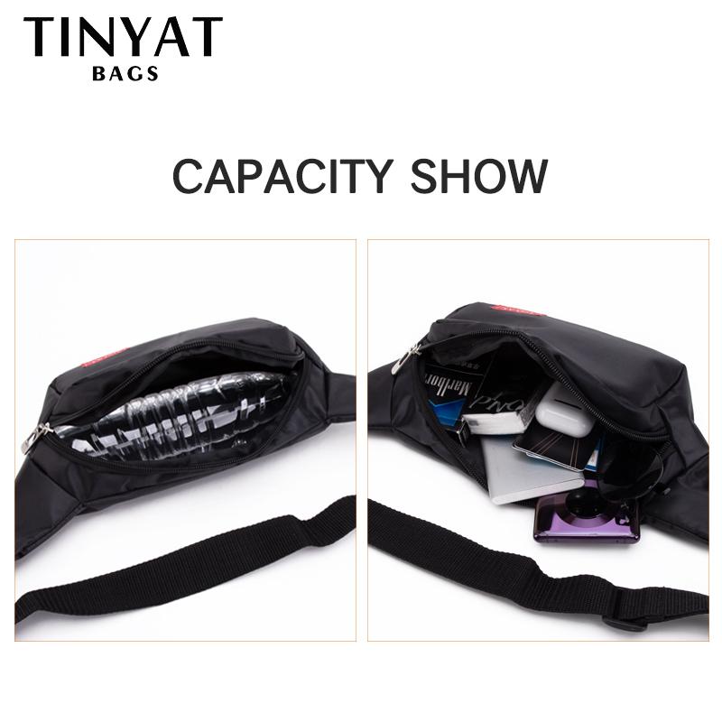 Cheap TINYAT Men Waist Bag Pack Purse Casual Large Phone Belt Bag Pouch ...