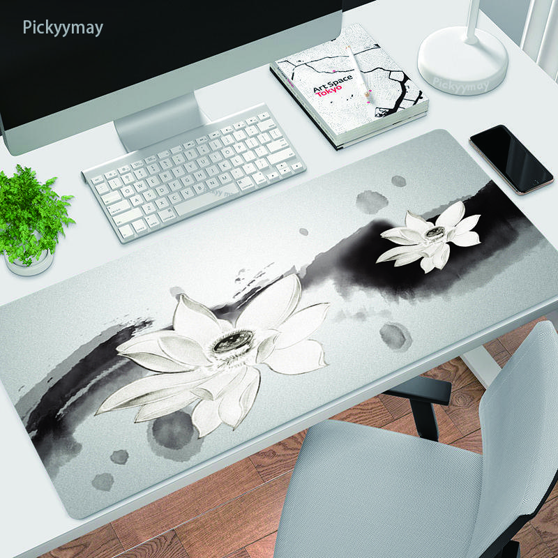 Cheap Chinese Lotus Mouse Pad Large Desk Mat Computer Deskmat Mousepad ...