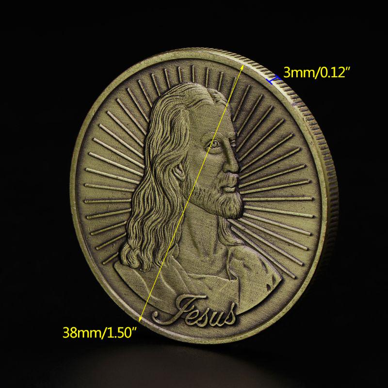 Buy Commemorative Coin Jesus Saying Coins Souvenir Believer Bronze ...