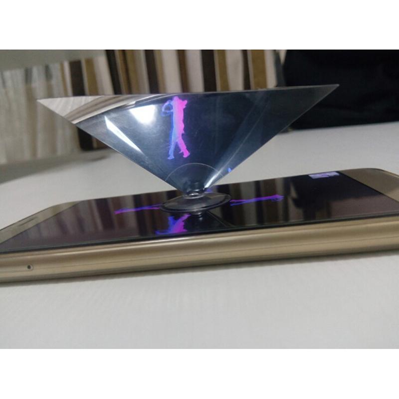 Buy 2Pcs 3D Hologram Pyramid Display Projector Video Stand Universal ...