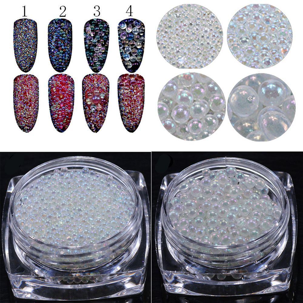 Women Beauty 3D Manicure Decor DIY Art Caviar Beads Nail Glitter-buy at ...