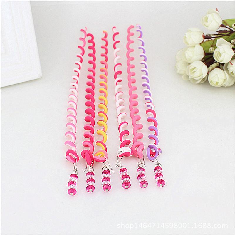 Buy 1pc Kids Beaded Rainbow Curler Braid Hair Sticker at affordable ...