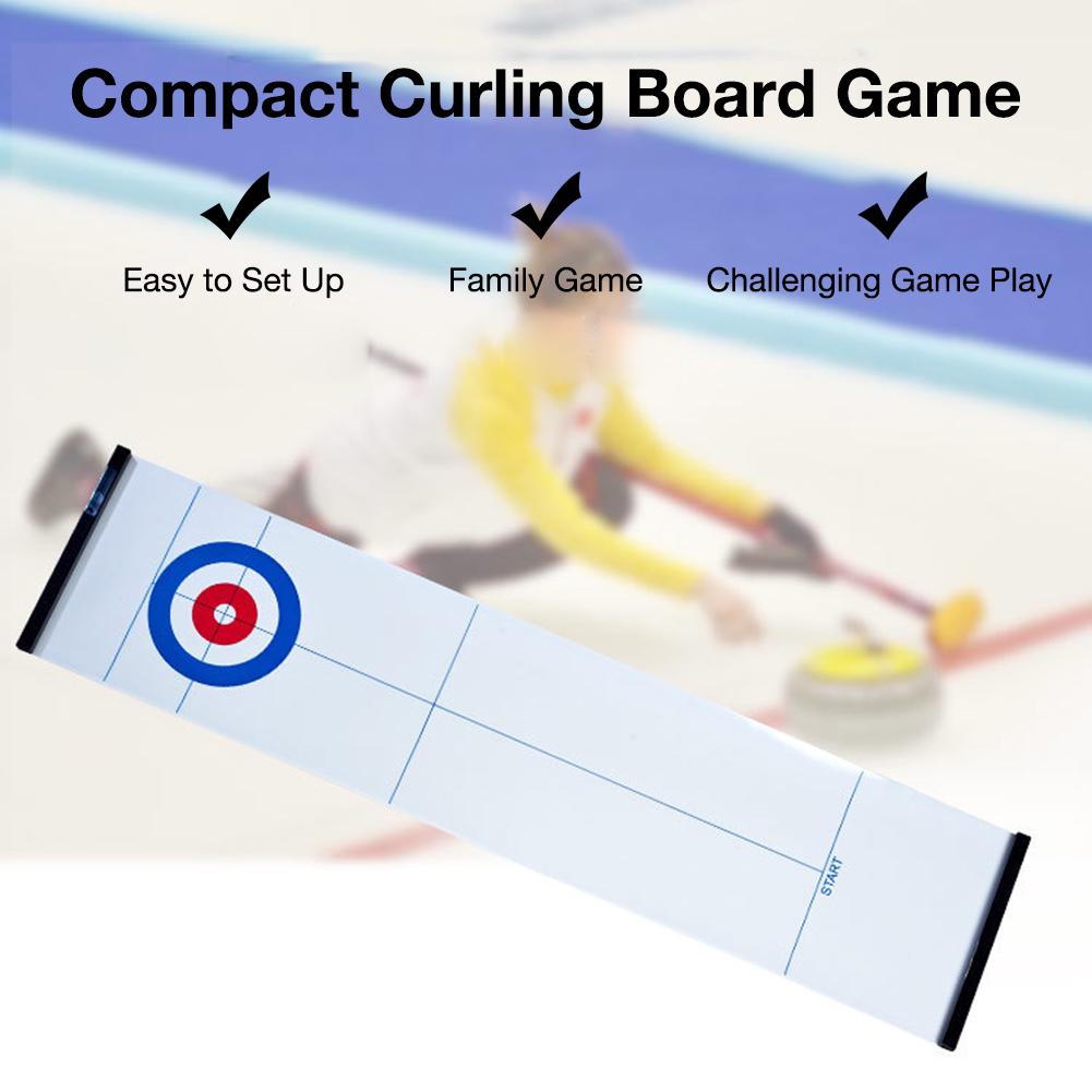 Buy 120*28CM Foldable Table Mini Curling Ball Tabletop Curling Game ...