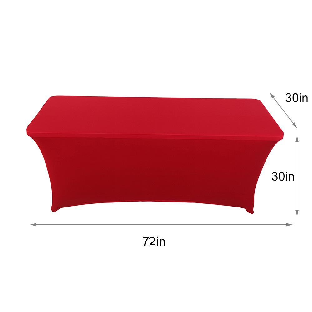 Satın alın 6ft Rectangular Stretch Spandex Polyster Table Cover 72inch ...