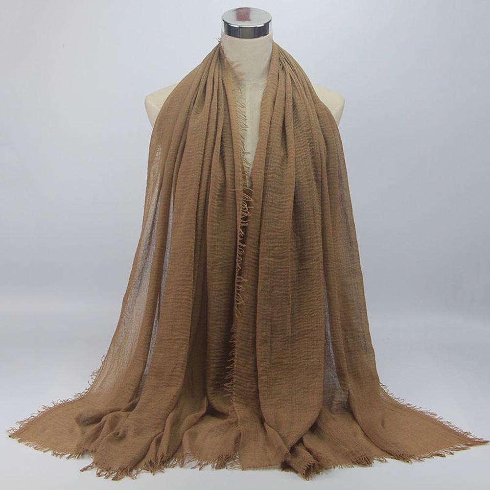 Buy Women Premium Viscose Maxi Crinkle Cloud Hijab Scarf Shawl Islam ...