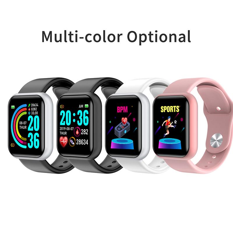 Buy The Y68 smartwatch with a 1.44 inch screen, IP67 water protection ...