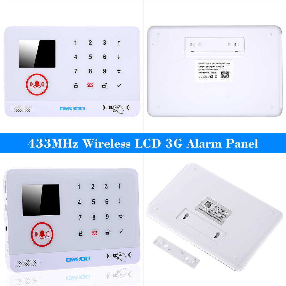 433mhz Wireless Auto-Dial 3g Sms Alarm Security System Water Door ...