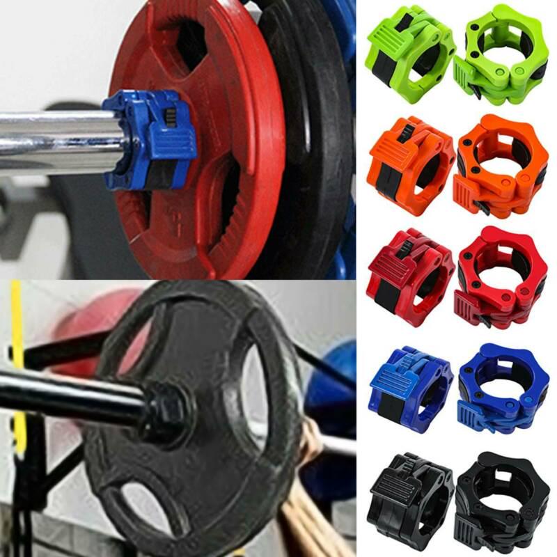 Buy 50MM Dumbbell Bar Olympic Spinlock Collars Barbell Clips Clamps ...