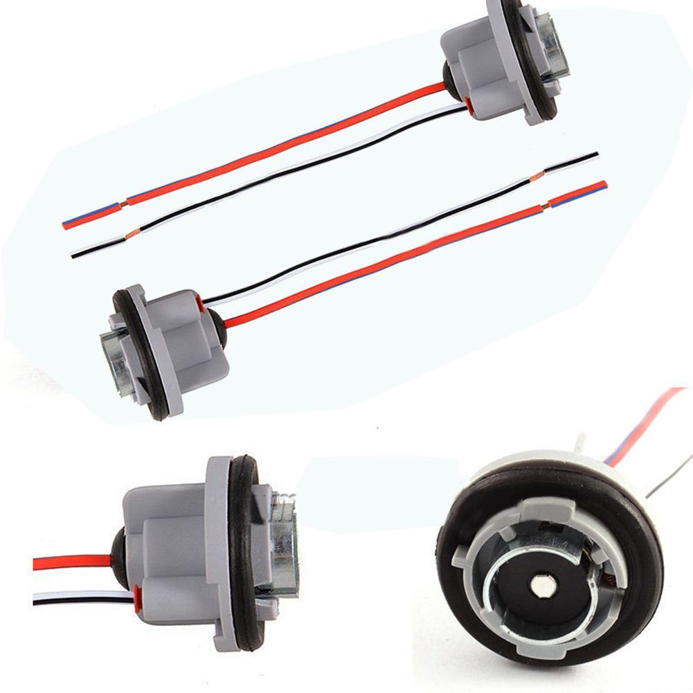 Buy 2 Pieces P21W BA15S Car Base Auto Led Bulb Socket Connector Adapter Holder Pre-Wiring Plug ...
