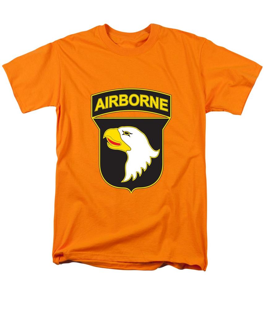 Buy Men Premium Cotton 101st airborne Print Tees Funny Harajuku Style ...