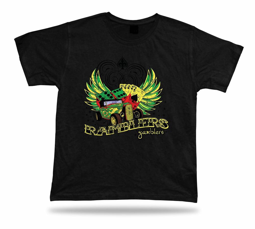 Tshirt Tee Shirt Birthday Gift Idea Ramblers Car T Shirt Mens Cotton T ...