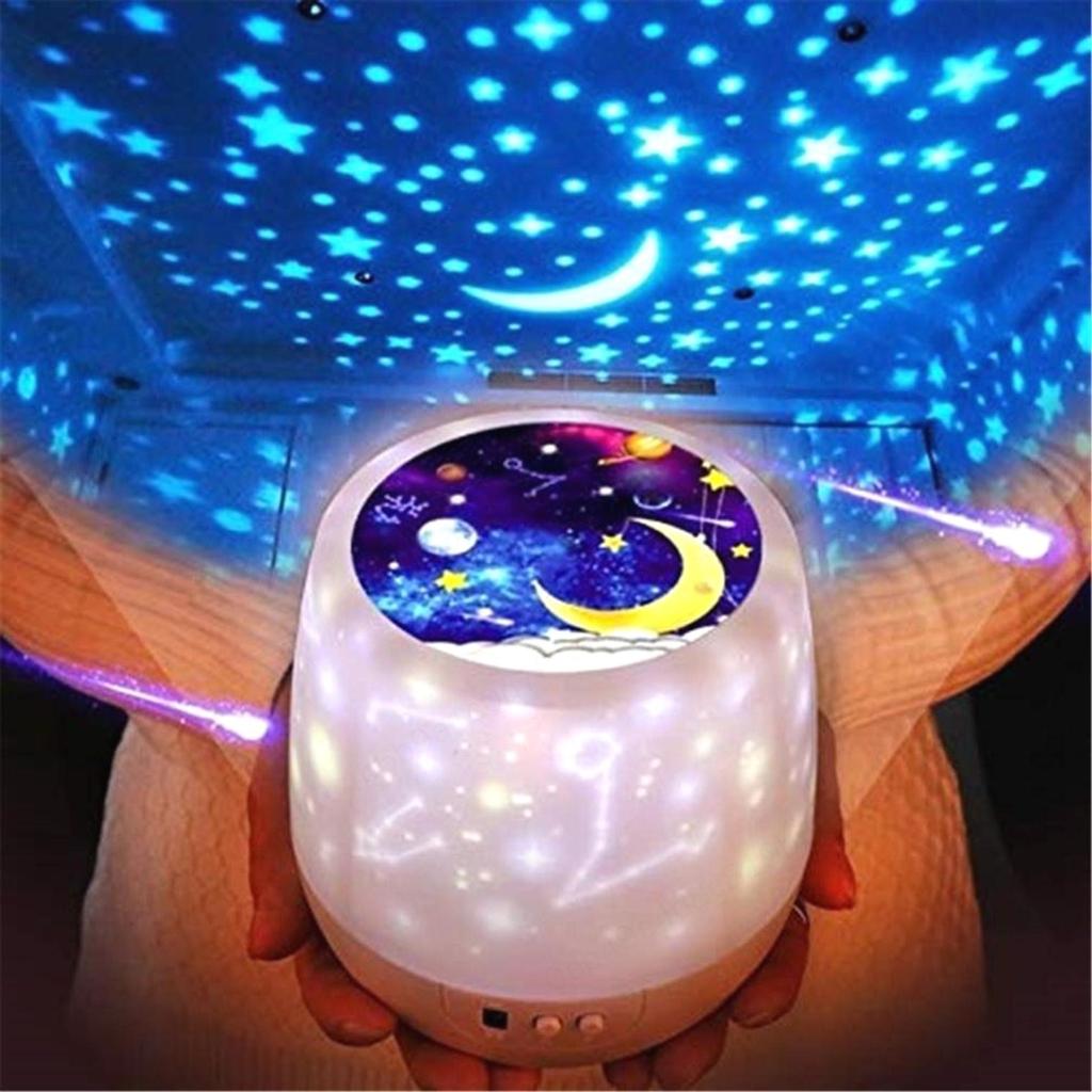 Buy Rotating/Non-Rotating Star Night Light Plug-In Bedroom Bedside ...