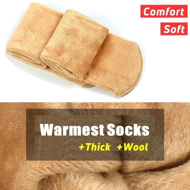 Cheap Unisex Autumn Winter Socks Velvet Thickening Casual Socks Snow ...
