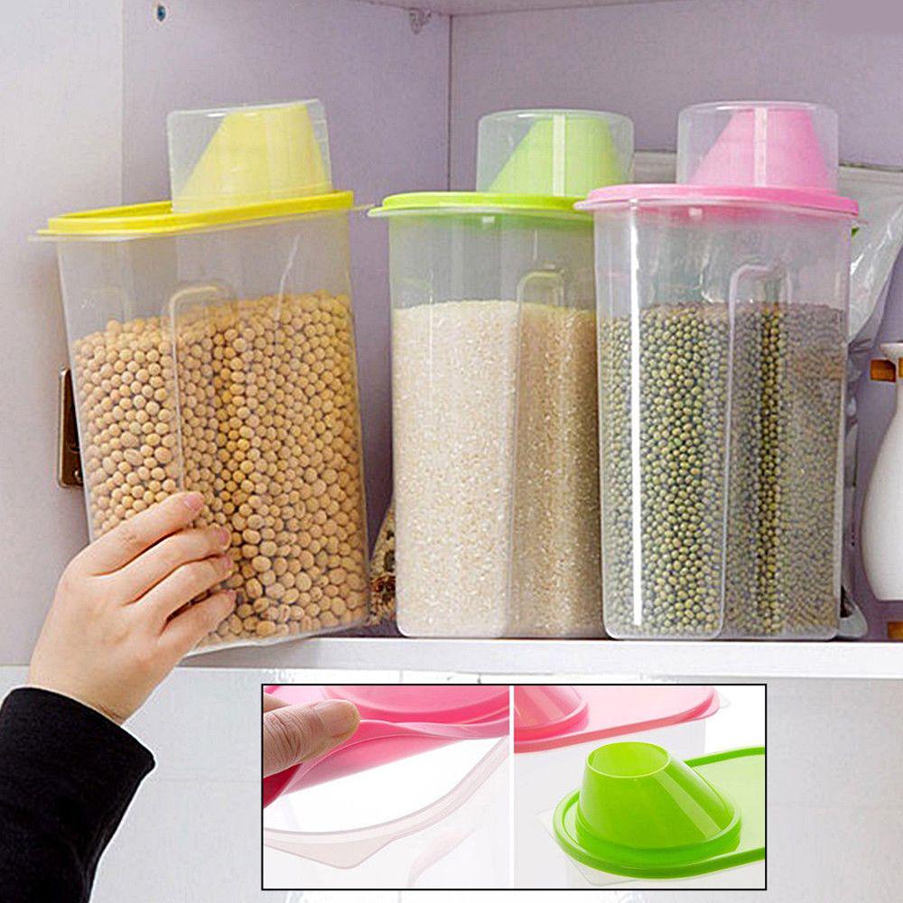 Buy New Easy-pouring Food Case Organization Grain Bean Kitchen ...
