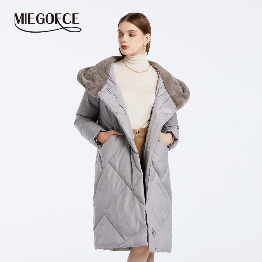 Cheap MIEGOFCE Winter Cotton Parka Fashion Faux Fur Collar Long Sleeve ...